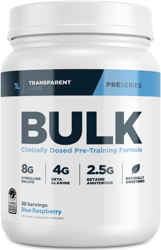 Bulk Pre Workout Review | Energizing, Transparent Formula